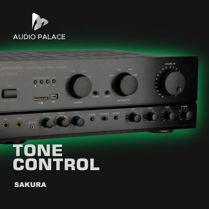 SAKURA Amplifier AV-5023US [550 watts per channel] | Lazada PH