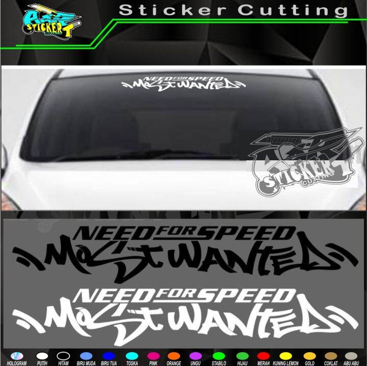 Sticker kaca body mobil NEED FOR SPEED MOST WANTED | Lazada Indonesia