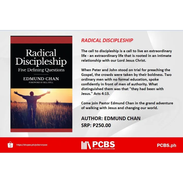 PCBS Radical Discipleship by Edmund Chan (7 x 4.25 x 0.3 inches ...