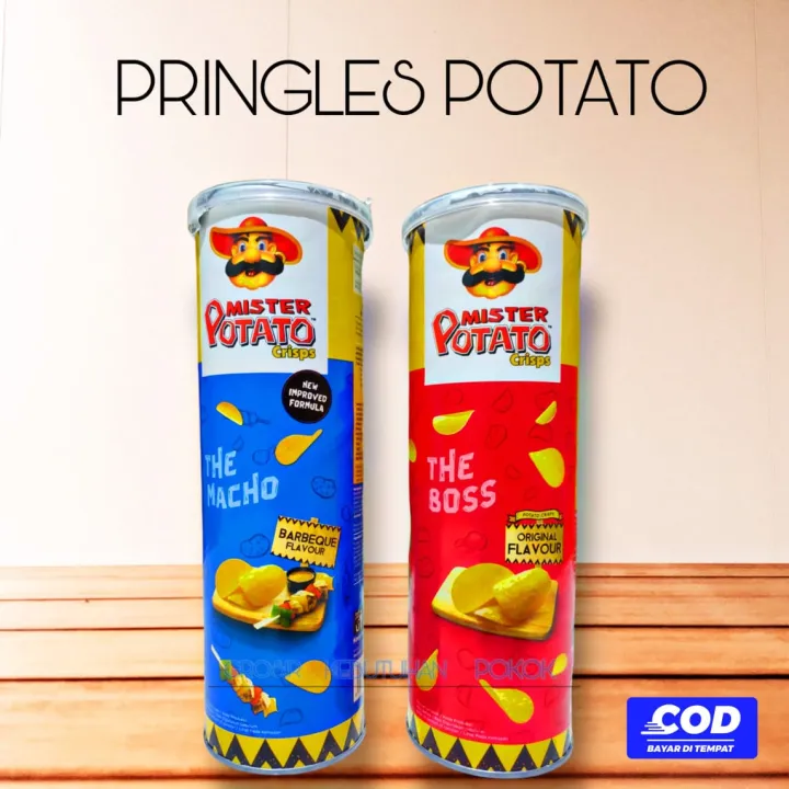 MISTER POTATO CRISPS / CEMILAN KERIPIK KENTANG 85gr -(ORIGINAL DAN ...