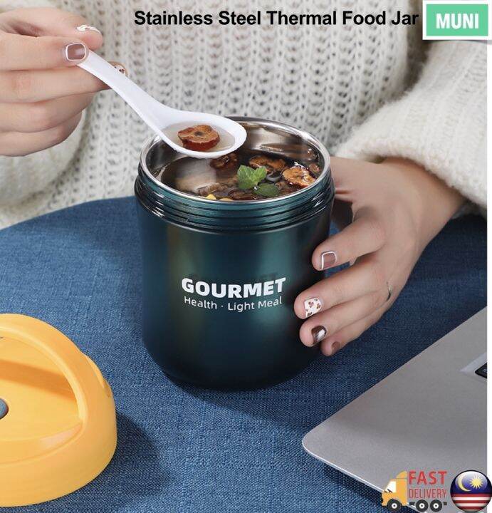 Gourmet Stainless Steel Thermal Insulator Food Jar Thermal Food Jar ...