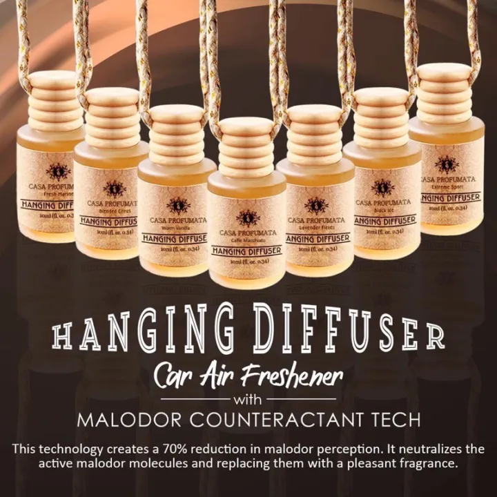 HANGING DIFFUSER Car Air Freshener with MALODOR COUNTERACTANT TECH | Lazada PH