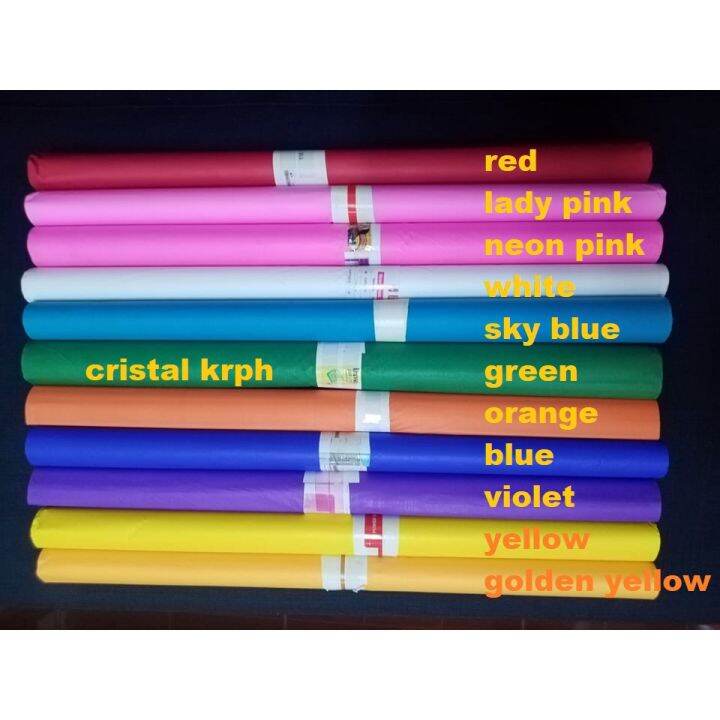Colored Wrapping Tissue / Japanese Paper / Papel De Hapon 20SHEETS SIZE ...