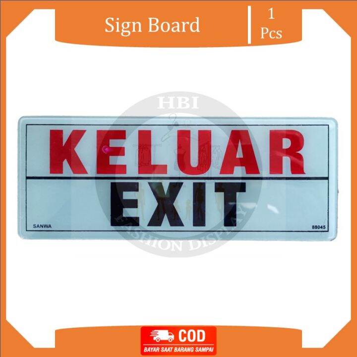 Sign Board Papan Informasi Keluar / Exit | Lazada Indonesia