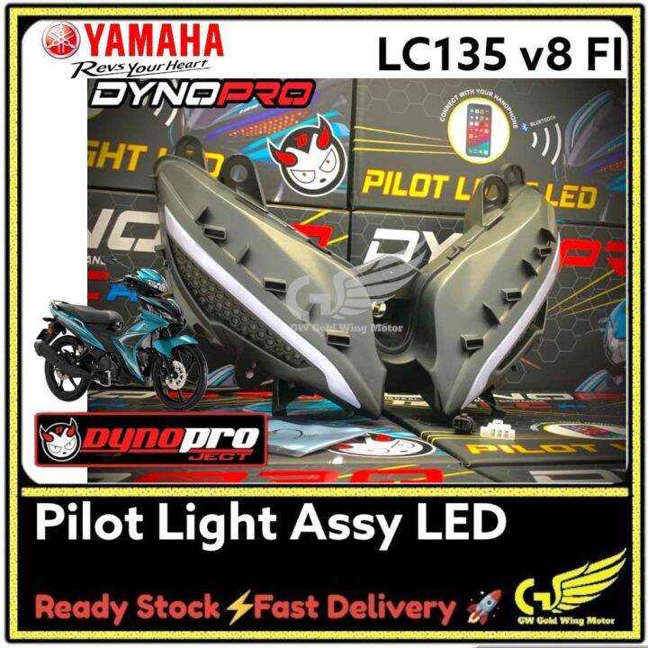 DYNOPRO YAMAHA LC135 V8 FI MATA GABAN LED PILOT LIGHT BAR LAMP ...