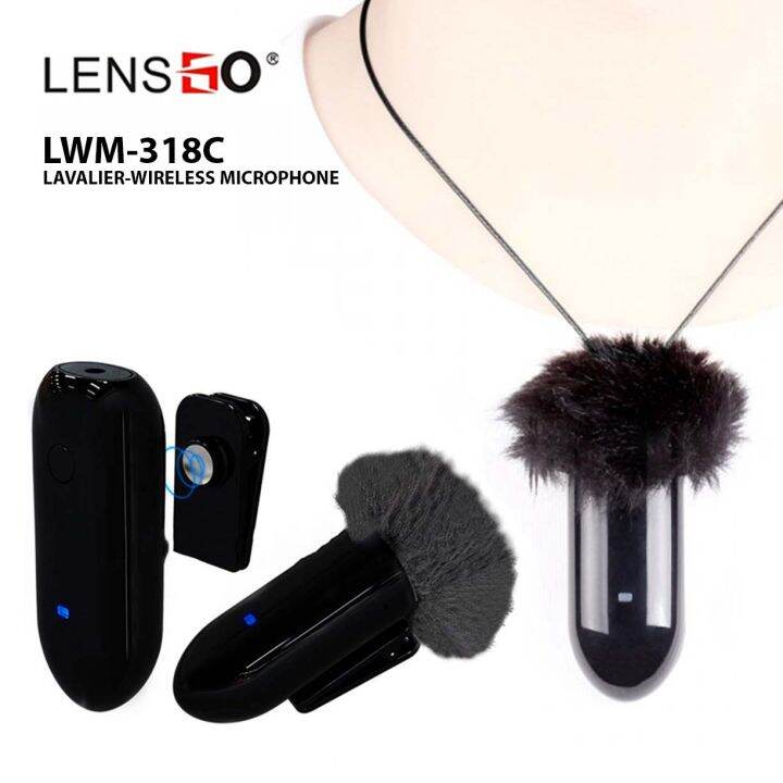 LensGO LWM-318C Lavalier Wireless Microphone | Lazada