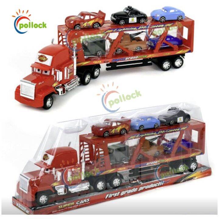MC QUEEN SUPER CAR TRAIN SET with 6pcs SMALL MCQUEEN CARS | Lazada PH