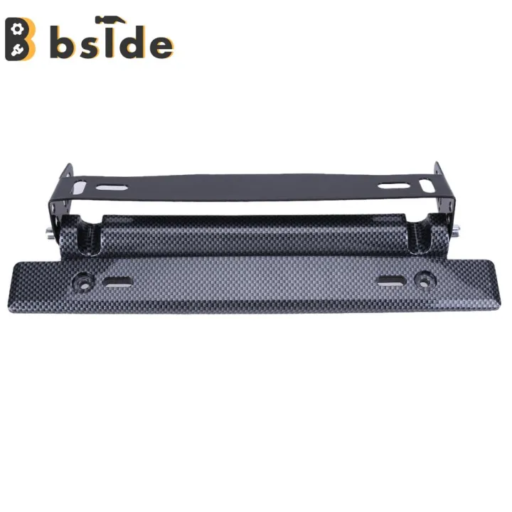Adjustable Carbon Fiber Number Car Racing License Plate Frame Holder ...
