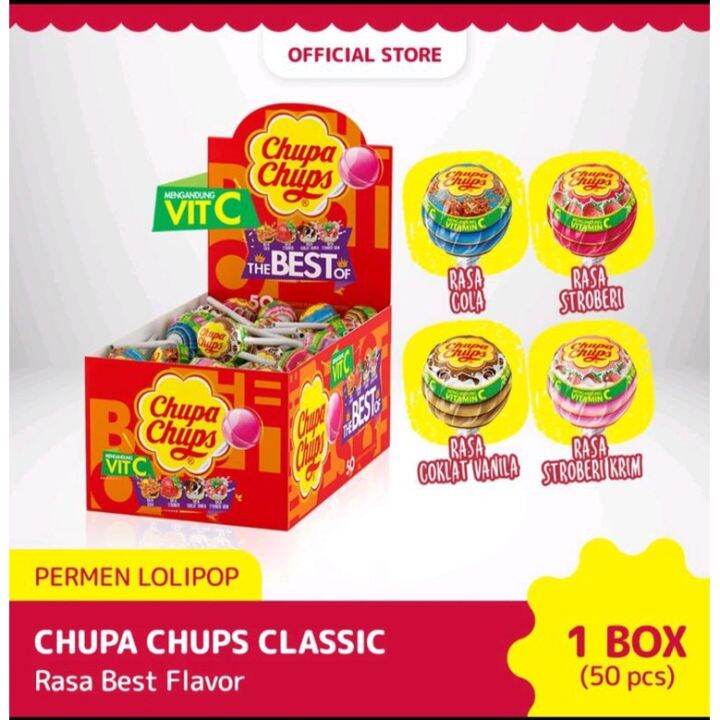 PERMEN CHUPA CHUPS 1BOX ISI 50 PIECES♀ | Lazada Indonesia