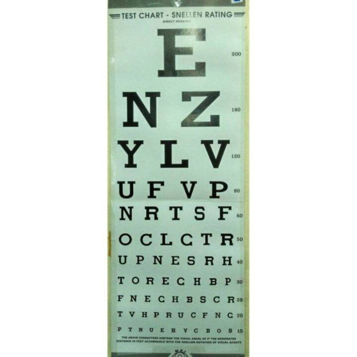 test chart snellen test kesehatan mata | Lazada Indonesia