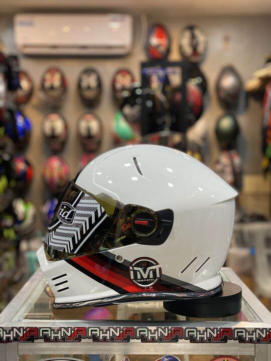 ID IMMORTAL CLASSIC FULL FACE RETRO HELMET DUAL VISOR | Lazada PH