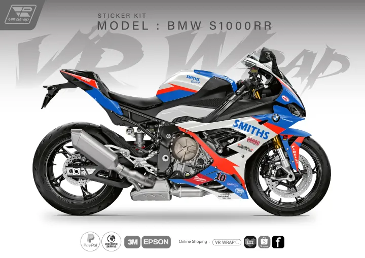 (VR wrap) สติ๊กเกอร์ kit / Bmw S1000rr ลาย Smith | Lazada.co.th