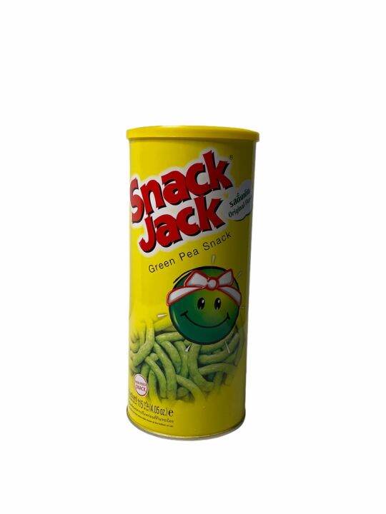Snack jack Green Pea Snack สแน๊คแจ๊ค 1กระป๋อง/บรรจุปริมาณ 115g ราคา ...