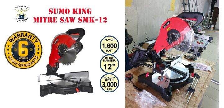 Sumo King SMK 12-inch / 305mm (1600 watt) Induction Mitre Saw | Lazada