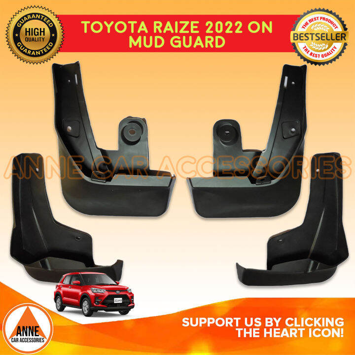 WITH Free Screw Set Mudguard for Toyota Raize 2022 2023 Onwards Model ...
