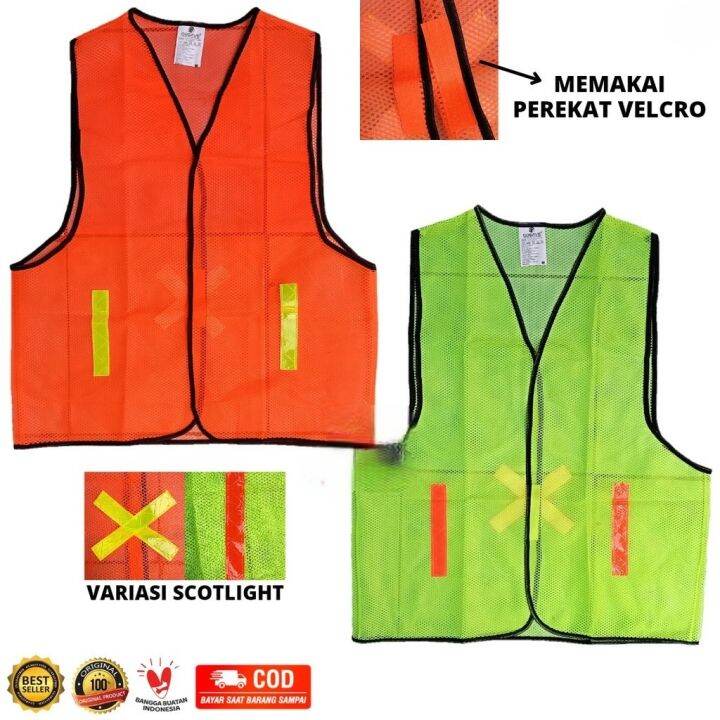 Rompi Proyek Safety Model Jaring Gosave Berkualitas Rompi Parkir ...