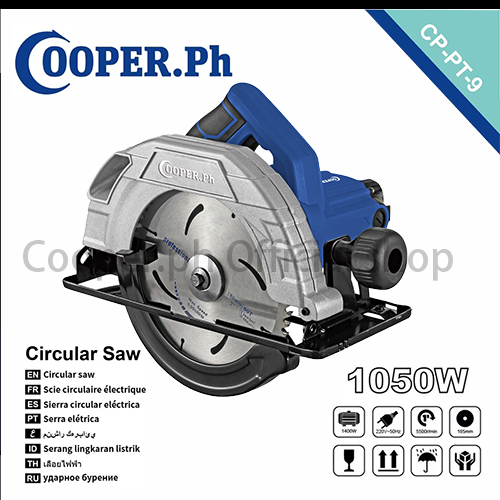 Cooper.ph Electric Circular Saw 1050w Power tools CP-CT-9 | Lazada PH