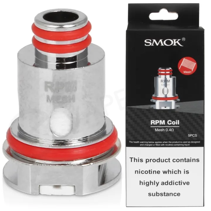 SMOK RPM Coil (Mesh Coil 0.4ohm) 1pc 1x Smok RPM Replacement Coils Mesh ...
