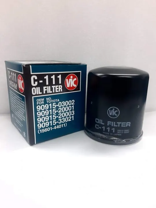 VIC OIL FILTER C-111 TOYOTA FORTUNER, HI-LUX, INNOVA, HI-ACE GRANDIA ...