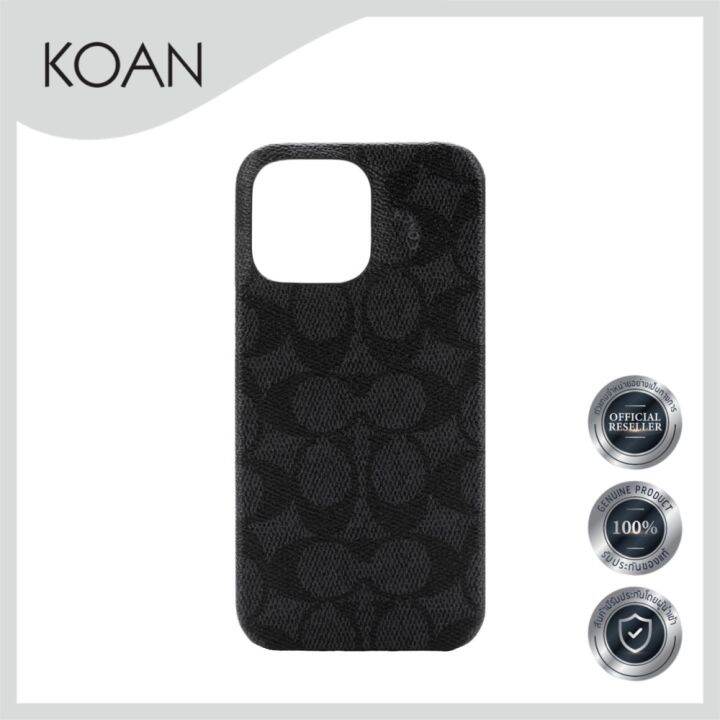 COACH Slim Wrap Case for IP 14 Pro / 14 Pro Max- Signature C Black ...