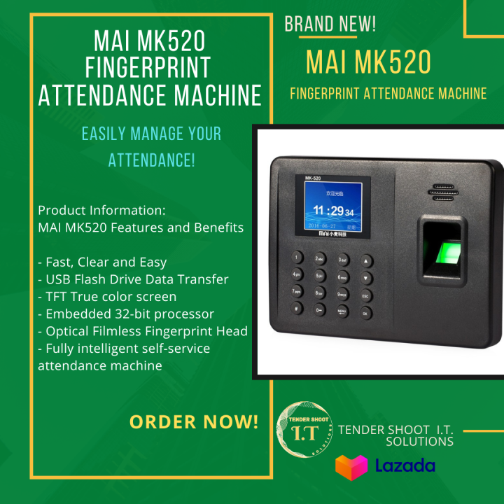 Brand New! Original! MAI MK520 MK-520 MK 520 Attendance Machine ...