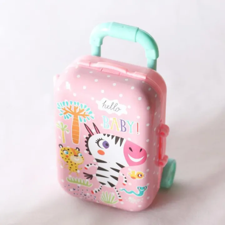 Fashion Mini Suitcase Miniature Toys Trunk Dollhouse Small Box ...