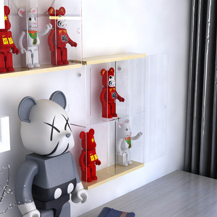 400% building block bear display box can be hung on the wall. Multi ...