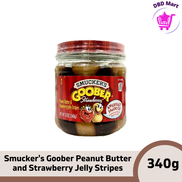 Smucker's Goober Peanut Butter and Strawberry Jelly Stripes 12oz (340g) | Lazada PH