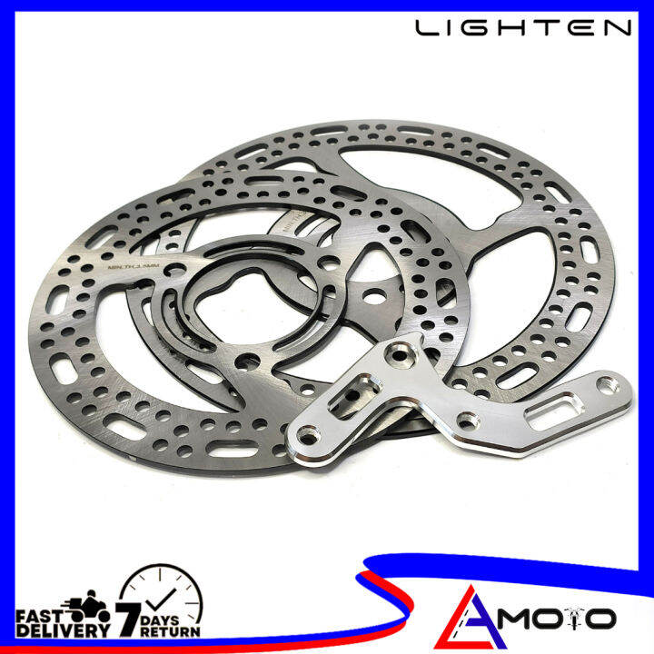 (SET) LIGHTEN STAINLESS DISC PLATE RAIDER R150 FI / COMPLETE SET REAR ...