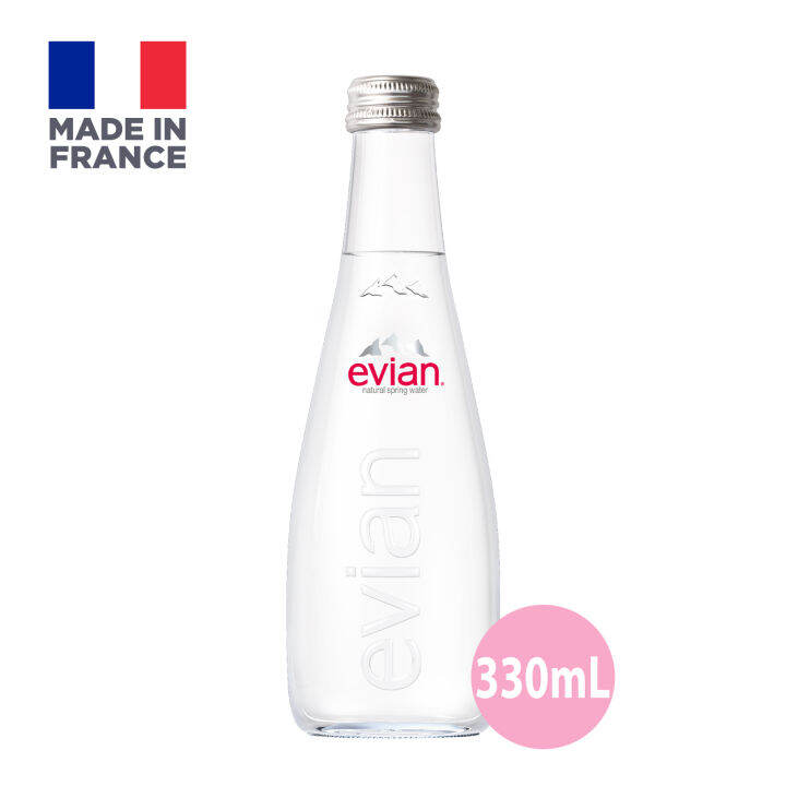 EVIAN Natural Mineral Glass Bottle 330ml | Lazada PH