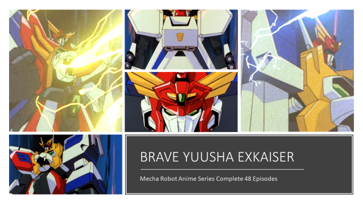 BRAVE EXKAISER YUUSHA EXKAIZER 1990 -1991 Mecha Robot Anime Series ...