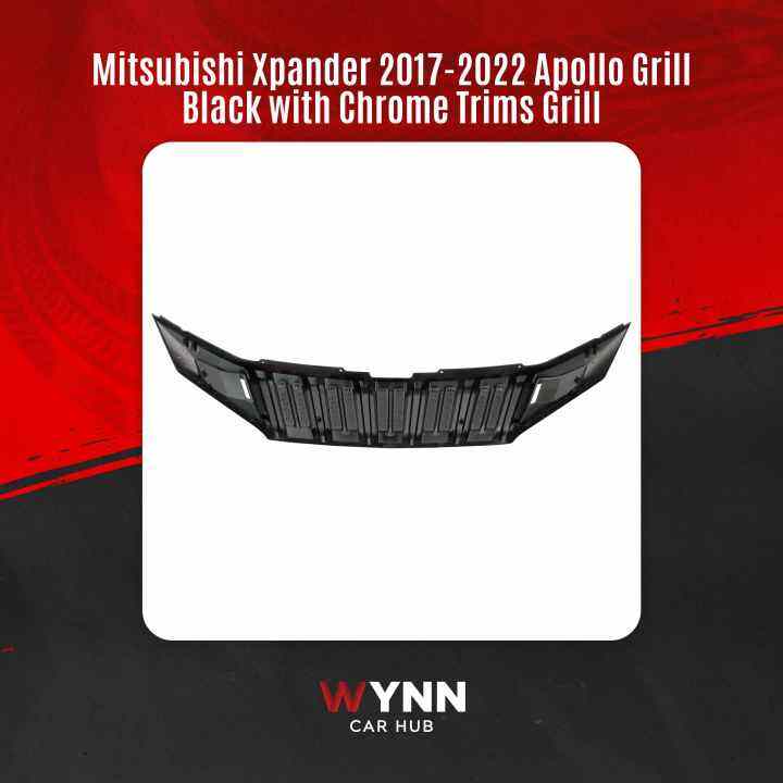 Mitsubishi Xpander 2017-2022 Apollo Grill Black with Chrome Trims Grill ...