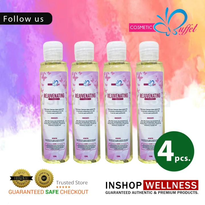 Cosmetic Buffet 120 ML Pink Toner (Set 4) | Lazada PH