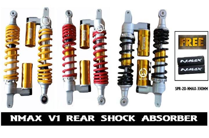 NMAX V1 - GAS TYPE SHOCK ABSORBER with FREE SHOCK COVER | Lazada PH