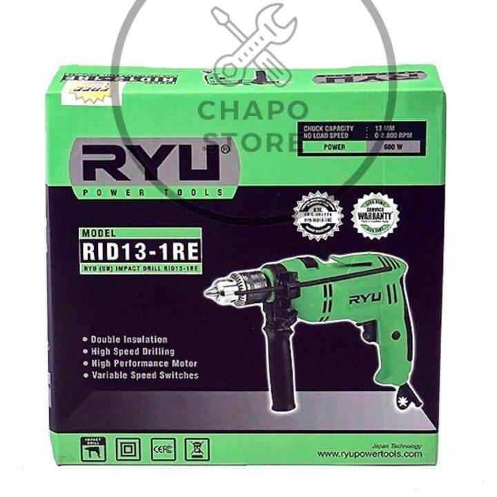 RYU RID 13 - 1RE mesin bor listrik beton 13mm impact drill | Lazada ...