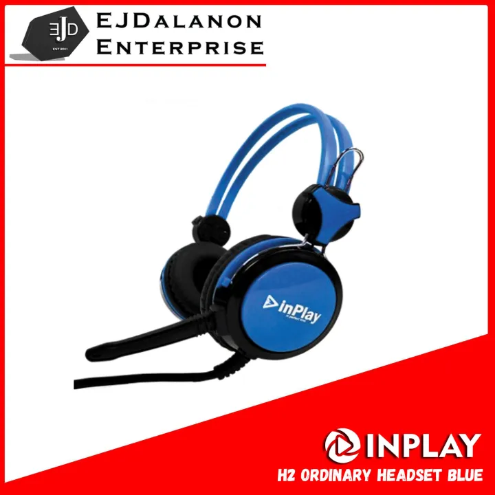 Inplay H2 Ordinary Headset Red/Blue/Black Headset | Allan Headphone ...