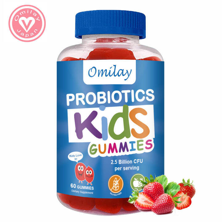 Omilay Multivitamin Gummies for Kids Vitamin C Probiotics and DHA for ...