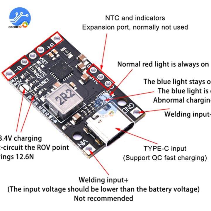 High-power Lithium Battery Pack Charging Board 3S BMS Boost Quick Charge QC 3.7V Polymer UAV ...