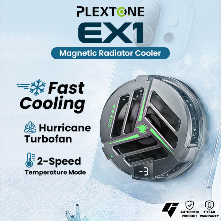 Plextone EX1 Gaming Magnetic Radiator Phone Cooler Fan Hurricane ...