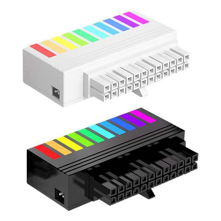 24 Pin 90 Degree Adapter Power Connector Board ATX Male to Female ...