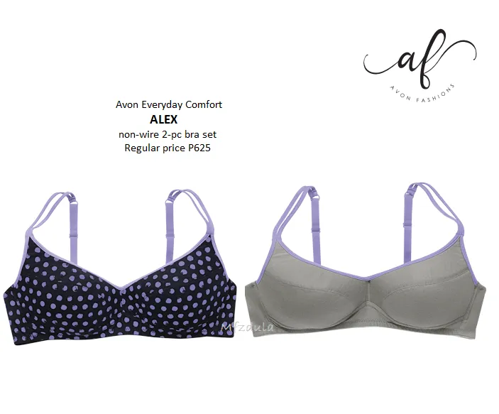 Avon Everyday Comfort ALEX non-wire 2-pc bra set | Lazada PH