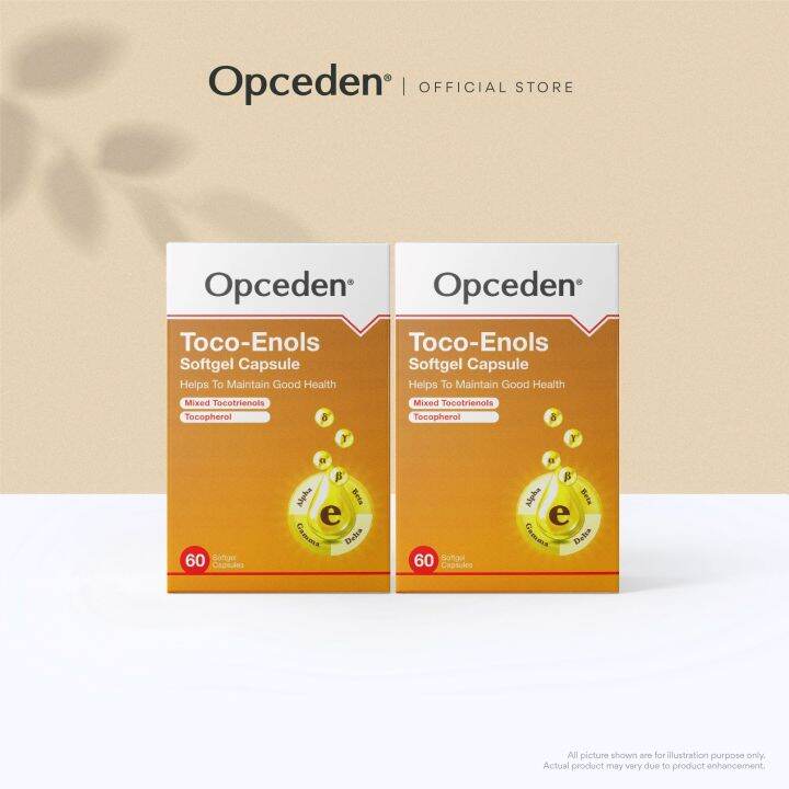Opceden Toco-Enols Capsule (440mg x 60's) (Twin Pack)- Cardiovascular ...