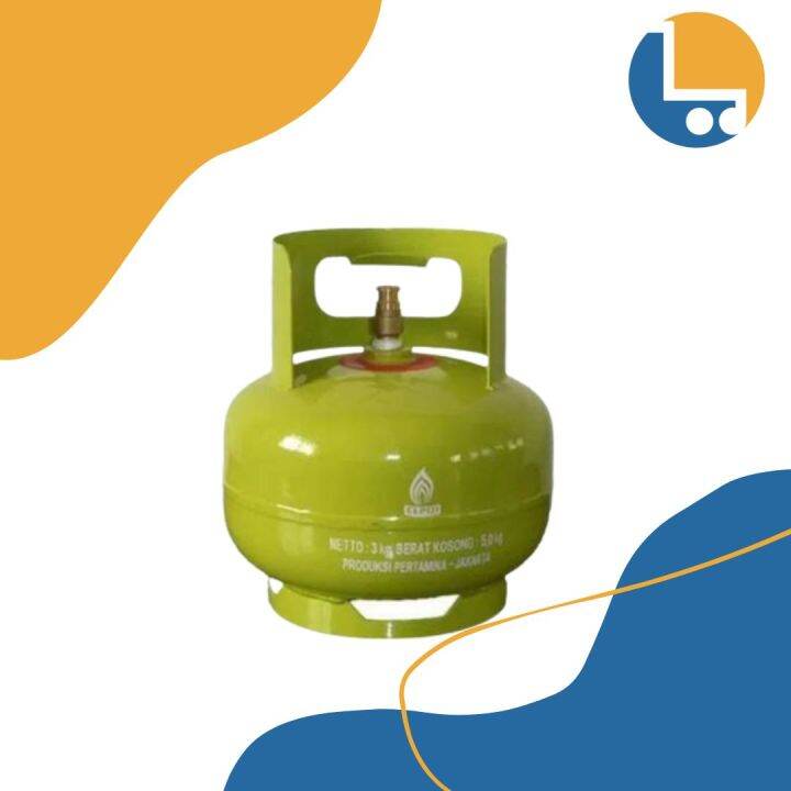 TABUNG GAS HIJAU ELPIJI UKURAN 3KG TANPA ISI ATAU KOSONG SNI | Lazada Indonesia