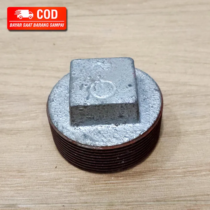 PLUG DOP BESI DRAT LUAR 2 INCH / TUTUP PIPA BESI DRAT LUAR 2 INCH ...