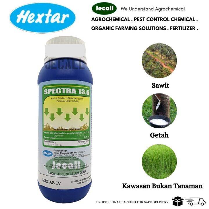 Hextar Spectra®13.6 1Liter / Glyphosate 13.6% / Non Selective Herbicide ...
