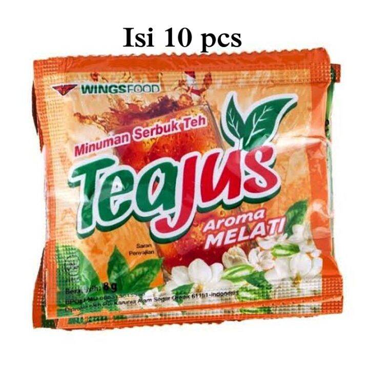 Teajus Rasa MELATI isi 10 Sachet Tea Jus Minuman Teh Bubuk Instant ...