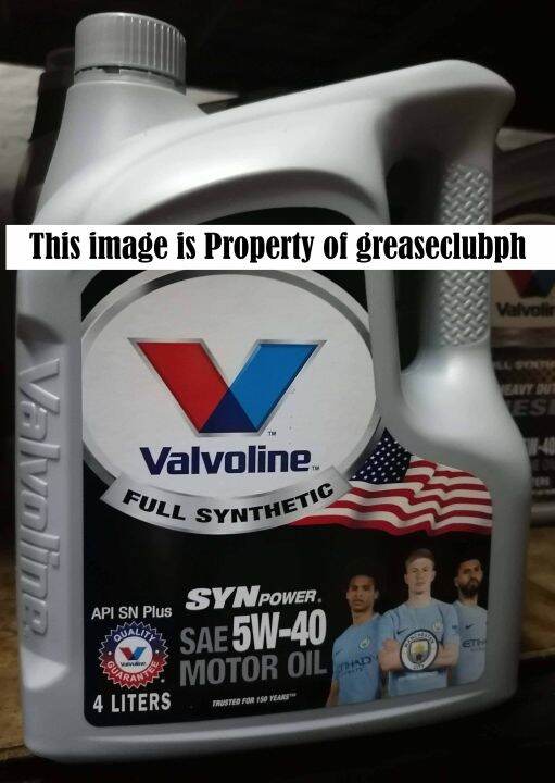 5W 40 / 4 LITER - VALVOLINE ™ SYNPOWER 5W40 SN PLUS 4L | Lazada PH