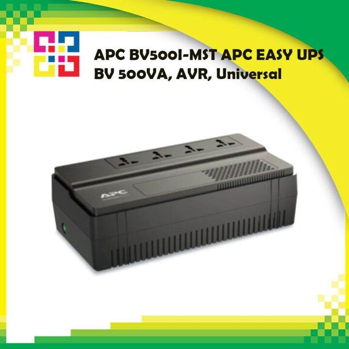 APC BV500I-MST EASY UPS BV 500VA, AVR, Universal Outlet, 230V | Lazada.co.th