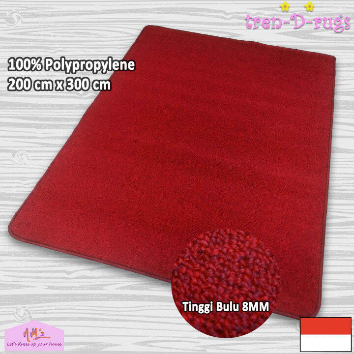 Karpet polypropylene polos tuffted loop pile jumbo lantai ruang tamu ...