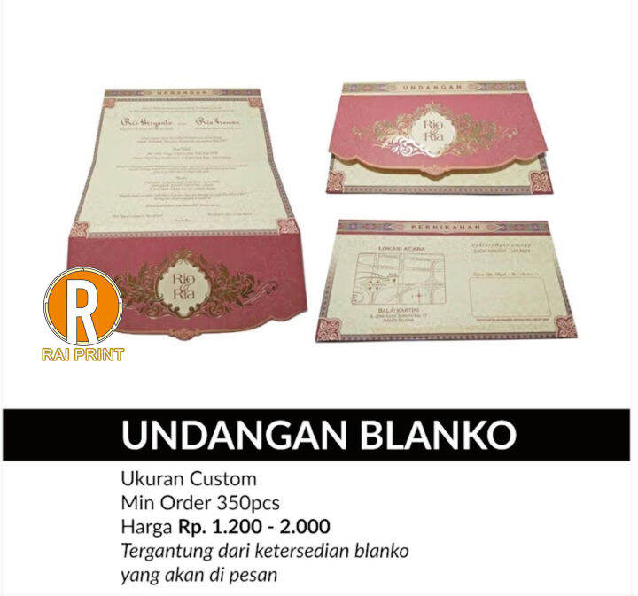 Undangan Blanko dan Custom | Lazada Indonesia